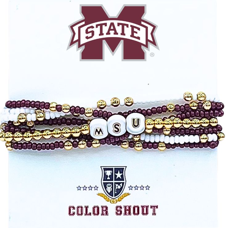 B209-MSU Mississippi State University 'Lucky 7' Stack – Color Shout